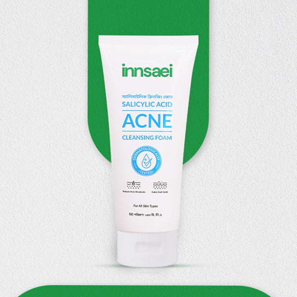 Innsaei Salicylic Acid Acne Cleansing Foam 100ml – Anti-Acne Face Wash ...