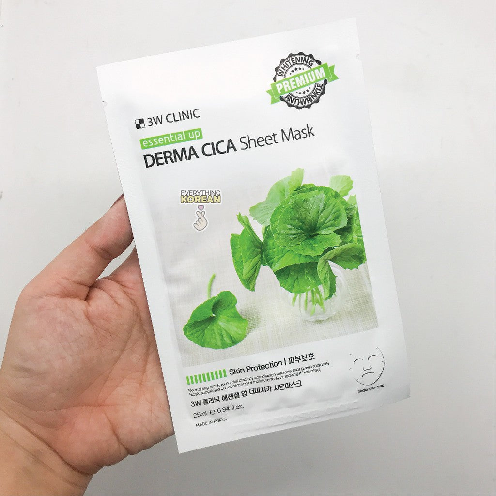 3W Clinic Essential Up Derma Cica Sheet Mask – Magpiely
