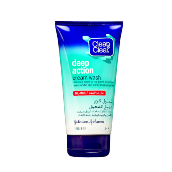Clean & Clear Deep Action Cream Wash Oil-Free